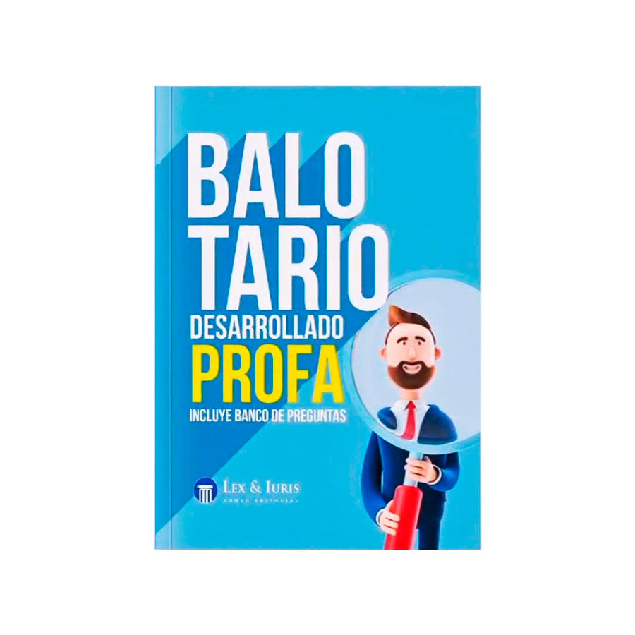 Balotario Desarrollado Profa – Libro Jurídico