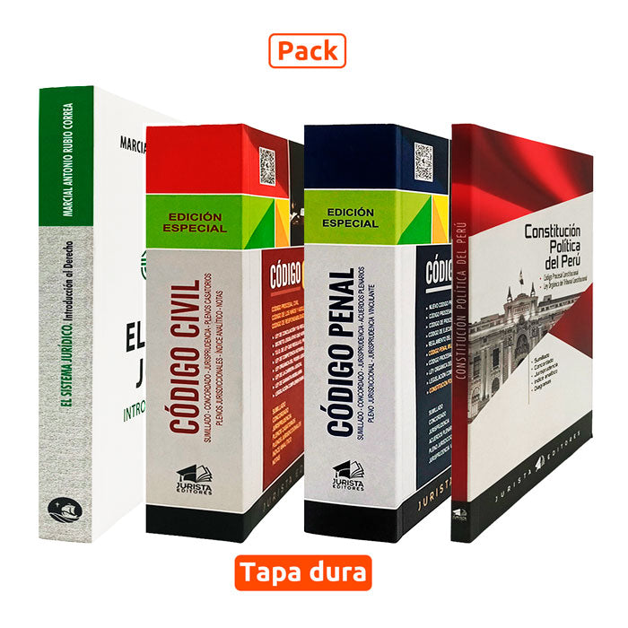 Pack Jurídico Definitivo: Código Civil, Código Penal, Constitución Pol – Libro Jurídico